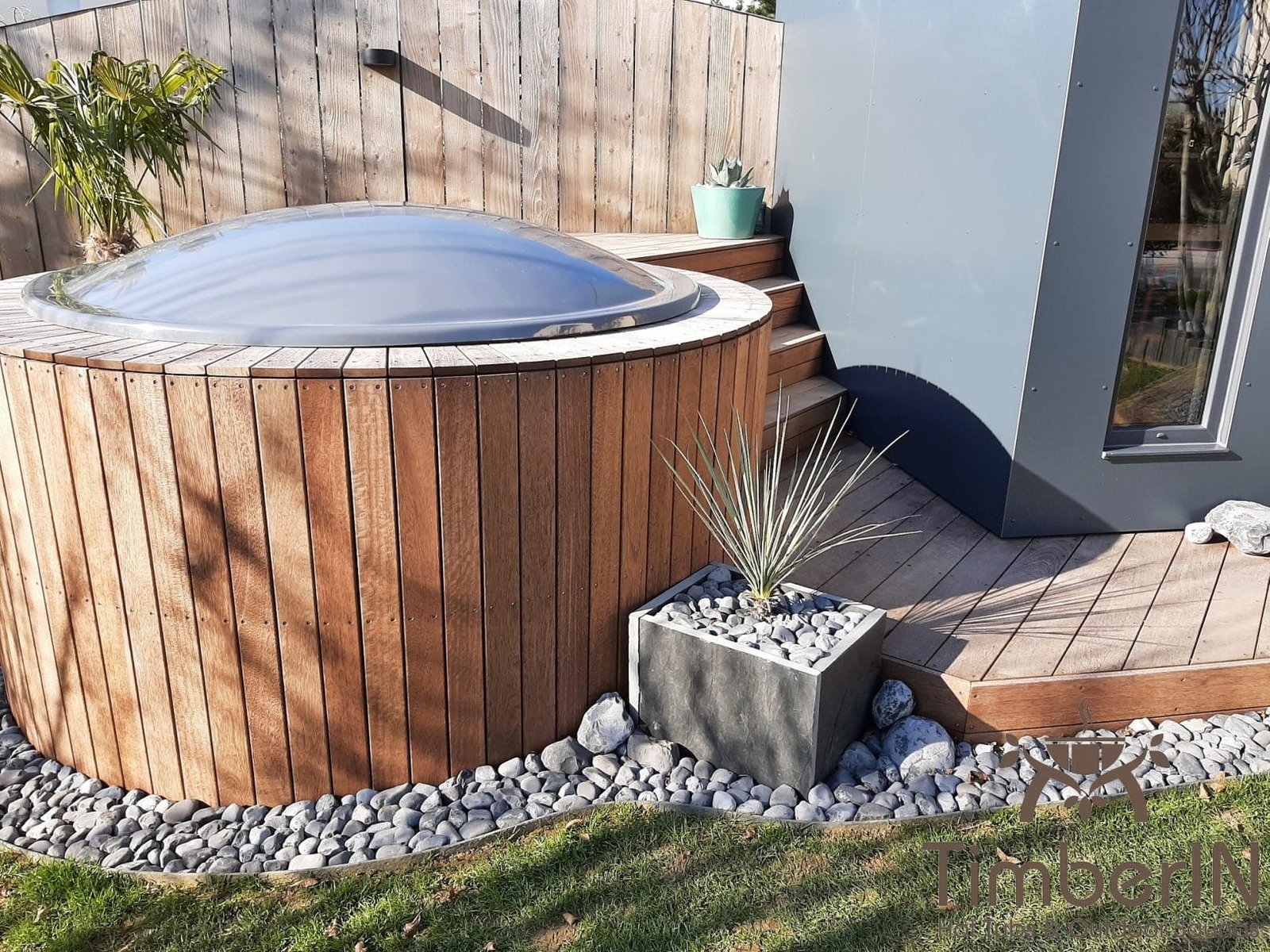 Bain Nordique Jacuzzi Intégré Encastré Enterré, Sylvain, ÉVRECY, France ...